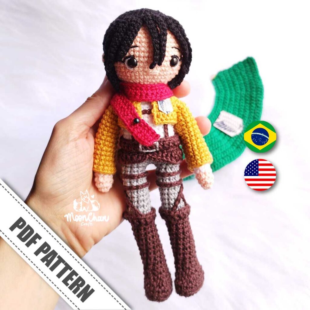 Mikasa (Attack on Titan) – PDF - Moonchan Crafts